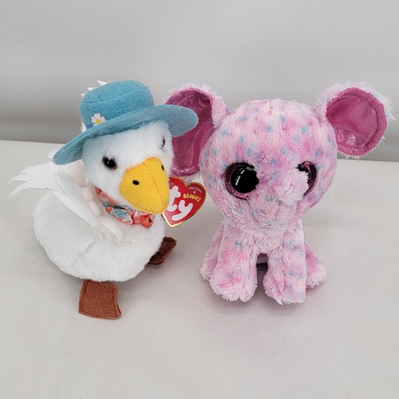 Ty | Other | Ty Peter Rabbit Jemima Puddle Duck 7 Ellie 6 Pink Elephant ...